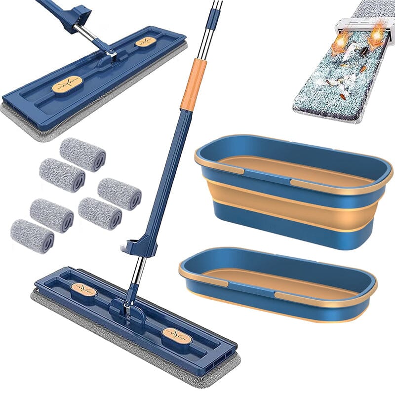 SAKER® Large Flat Mop and Scalable Bucket with Wheels – sakerplusuk