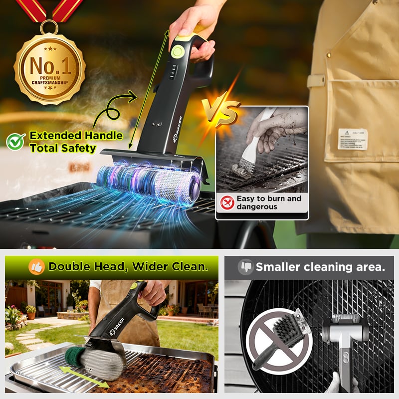 Sakerplus® Electric Grill Brush for Outdoor Grill – sakerplusuk