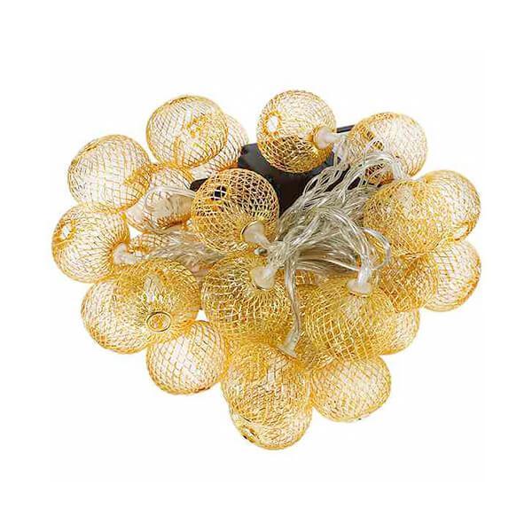 Metal Mesh Ball String Light – sakerplusuk
