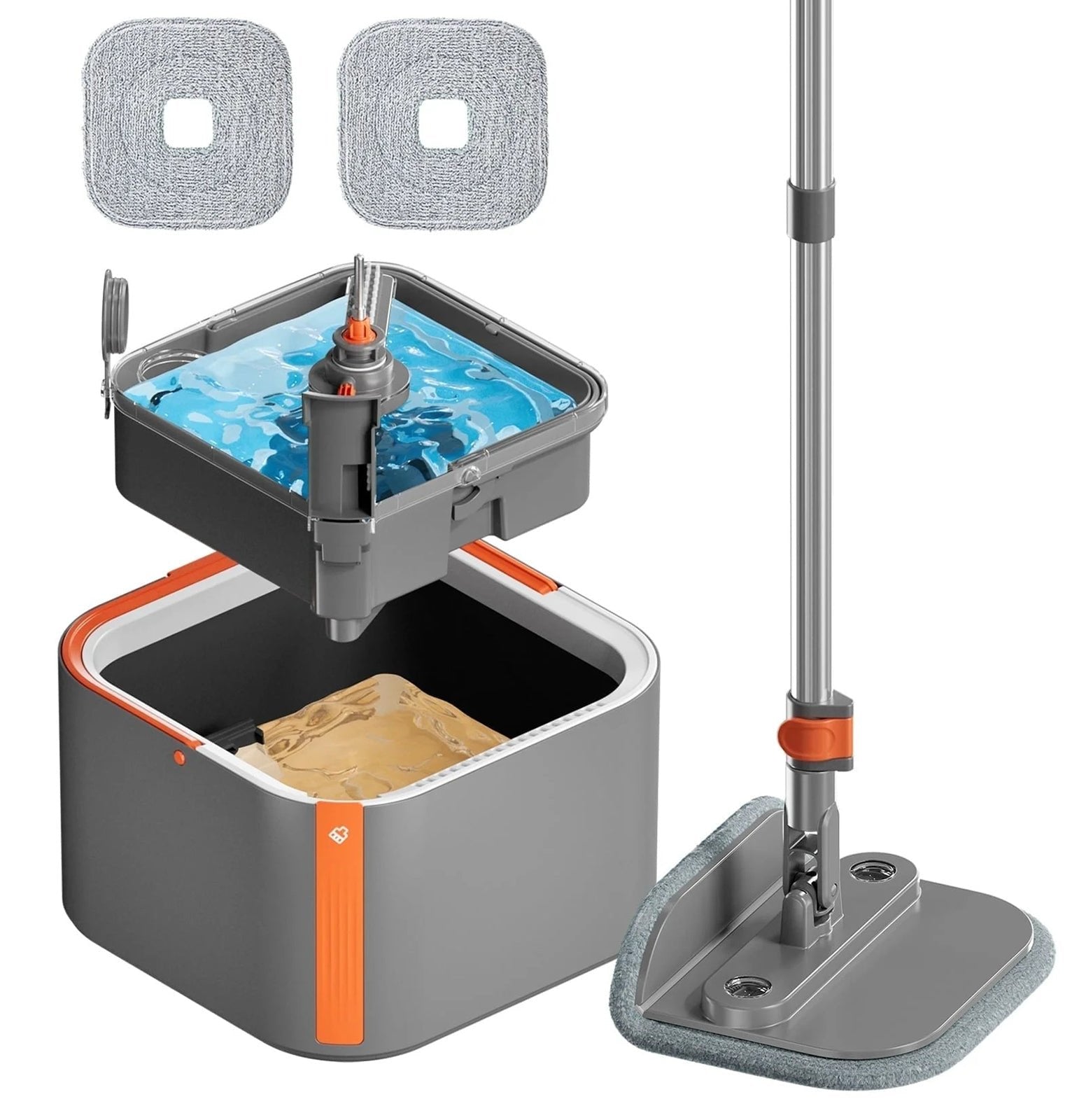 Sakerplus® Upgrade Spin Mop Bucket with Detachable Inner Bucket ...